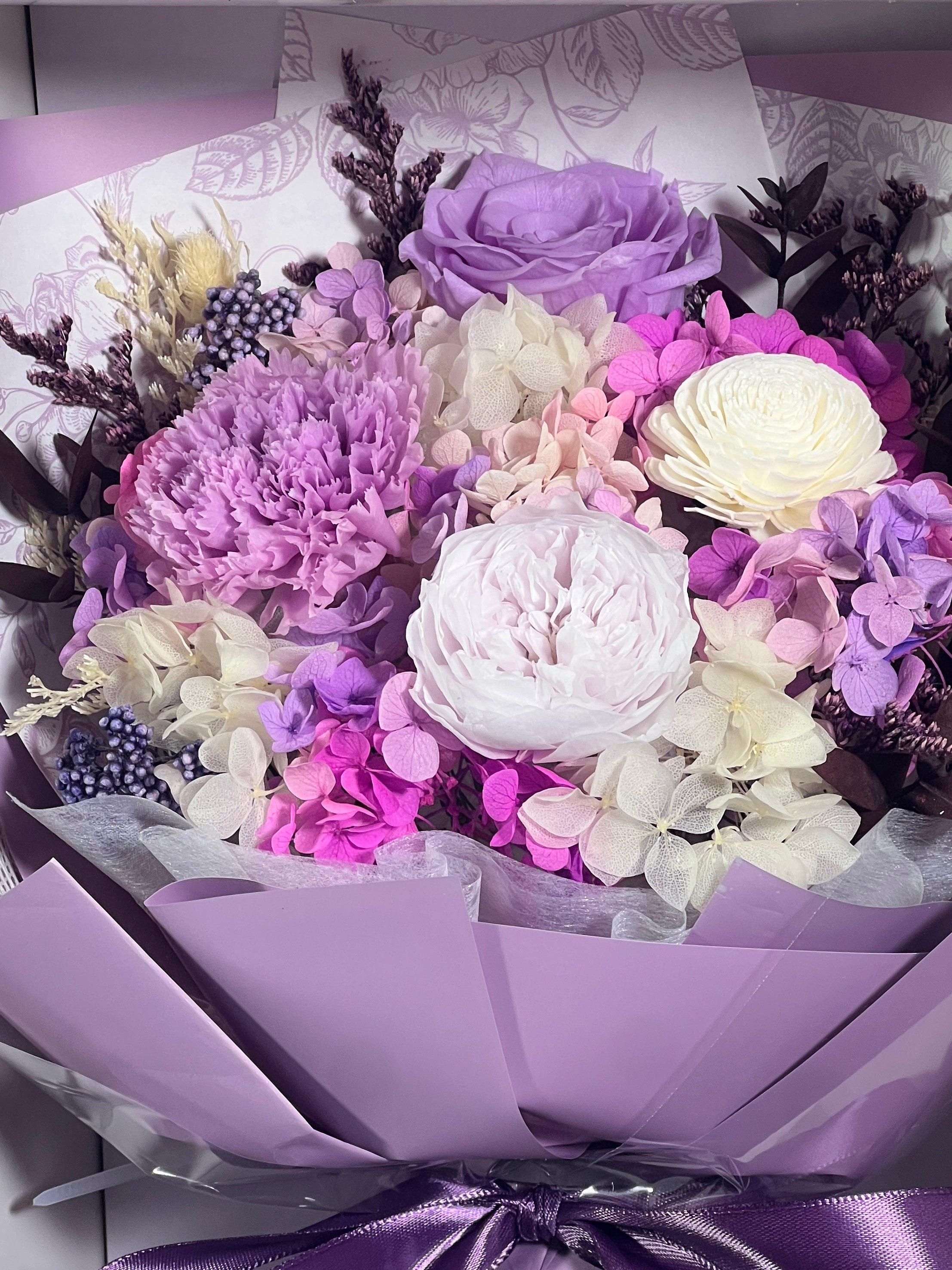 Medium Flower Bouquet - Mulberry Princess – Flowers Of The Flock